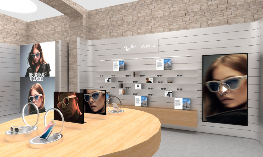 EssilorLuxottica inaugura a Milano l’AI Pop-Up store con Ray-Ban Meta e ...